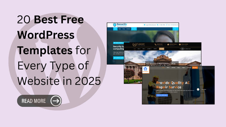 20 Best Free WordPress Templates for Every Type of Website in 2025 ...