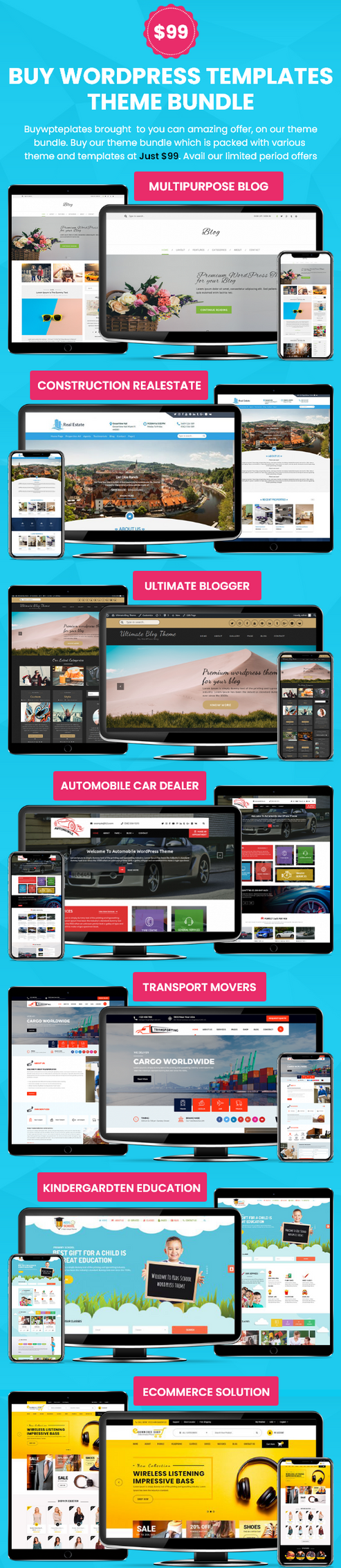 WP Theme Bundle | 250+ Premium Templates in One Pack Buywptemplates